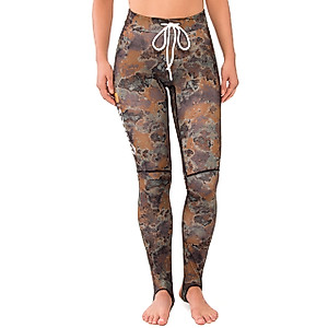 Mares Men's Instinct Rash Guard Pant, Camo Brown, Small