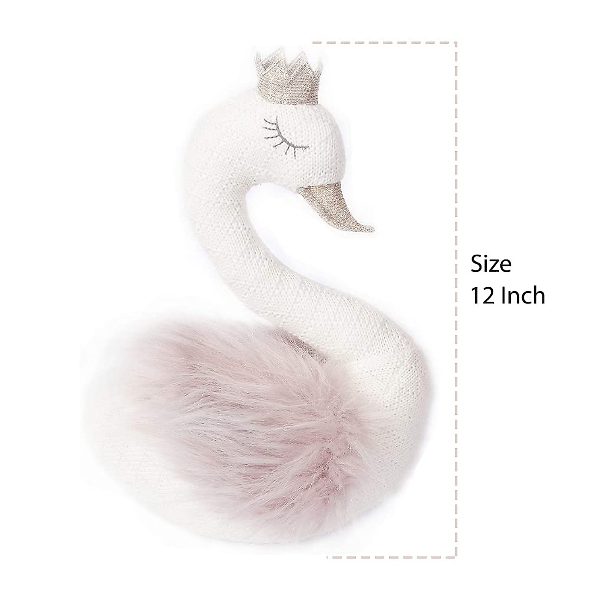 MON AMI Swan Princess Stuffed Animal Plush Toy, Fun Adorable Soft and Cuddly Stuffed Toy Animal for Little Girls or Boys, Baby, Toddlers & pre-School Kids|Perfect Party Favor & Birthday Gifts|12