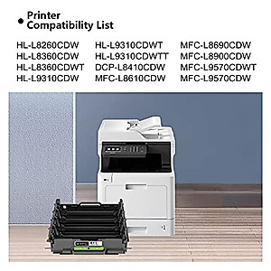1 Pack Color High Yield DR-431CL Drum Unit : DR431CL (Toner Not Include) Replacement for Brother HL-L8260CDW HL-L9310CDW DCP-L8410CDW MFC-L9570CDW MFC-L8610CDW Printer