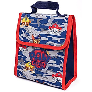 Paw Patrol Backpack Set Kids 4 Piece Camo Lunch Box Water Bottle Pencil Case