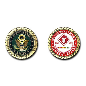 20th Engineer Bridage Vietnam Veteran Challenge Coin - Officially Licensed