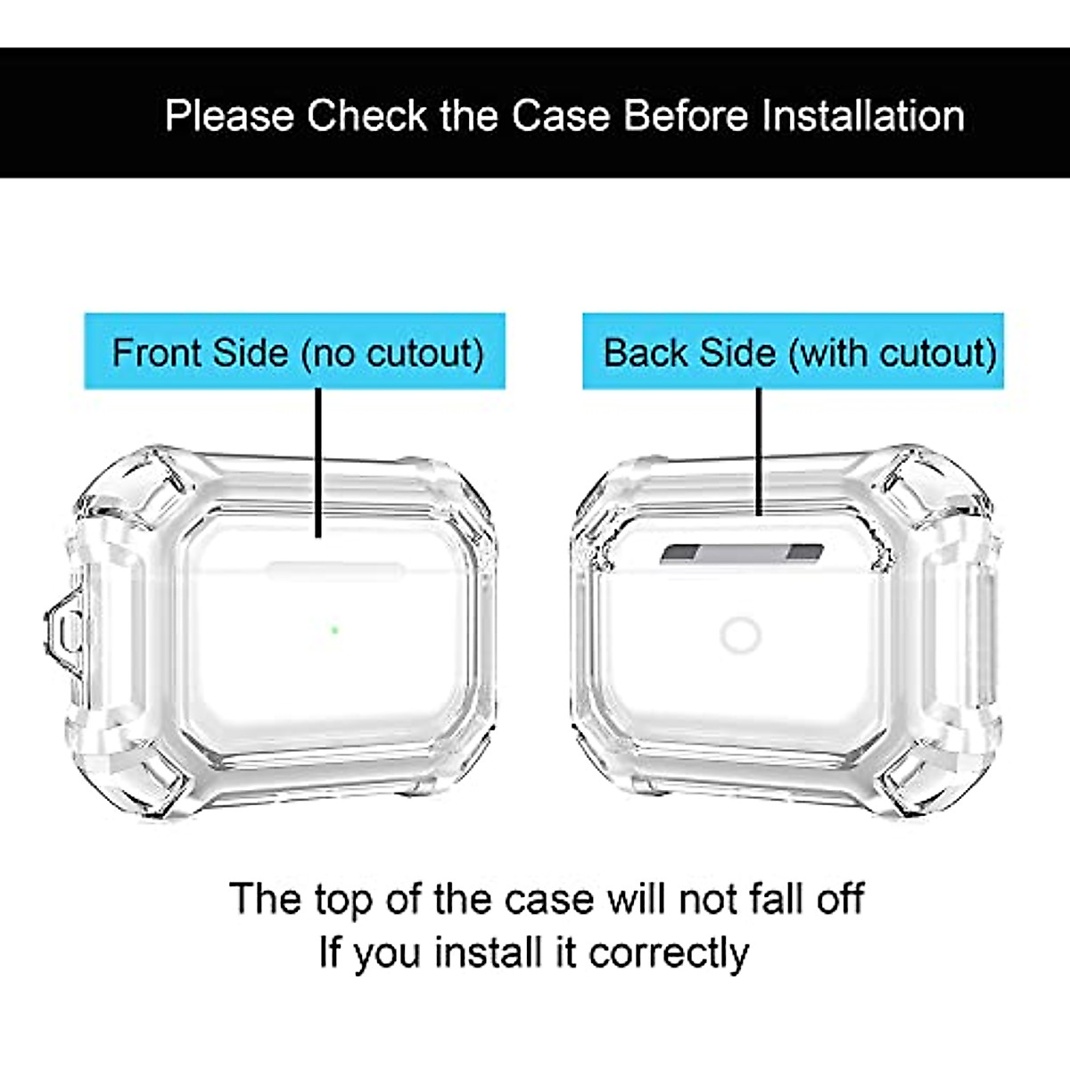Compatible with Airpods Pro 2 Case Clear, Apple Airpod Pro 2nd Generation Case for Women Men, Airpod Pro 2 Case 2022 Transparent with Keychain Cute, Air Pods Pro 2 Gen Cases Cover Clear Protective