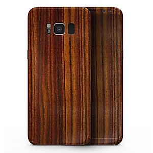 Design Skinz Design Skinz Bright Red Ebony Woodgrain Full-Body Wrap Decal Skin-Kit for The Galaxy S8 Plus