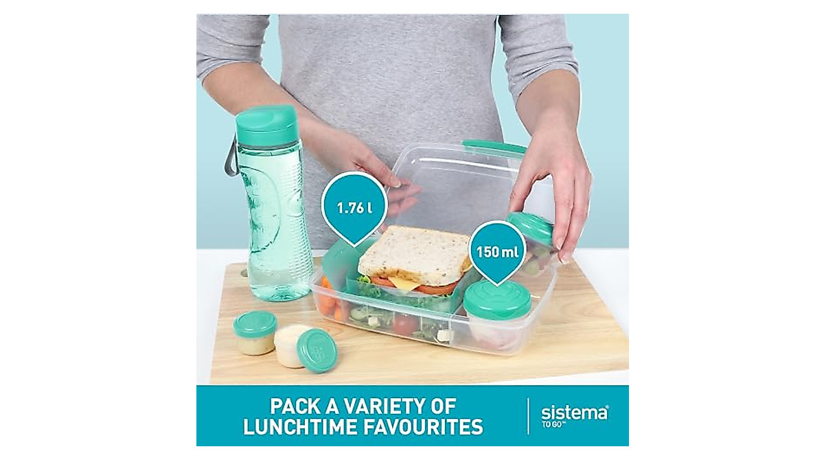 Sistema To Go Bento Box - 7.4 Cup Food Storage