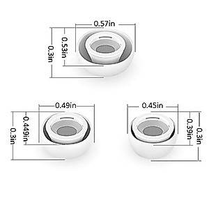MRDARCY Soft Replacement Silicone Ear Tips Compatible with Apple AirPods Pro - 2 Sets (M)