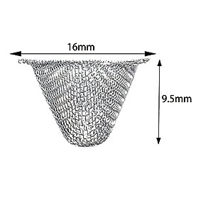 Tomistan 30pcs Stainless Mini Steel Clean Screen Reusable Filters, Small Metal Mesh Steel FiltersCleaning Tool and Storage Box,filter