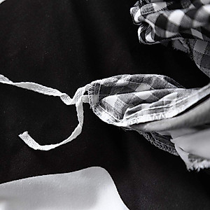 Erosebridal Kid Cartoon Bedding Set Cow Print Duvet Cover Black White Comforter Cover Milk Cow Animal Bedspreads Cover 2 Pcs Twin Size, Reversible Plaid Grid Toddler Teen Boys Girls Room Decor,