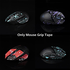 Hokeyio Mouse Grip Tape Sticker for Razer Basilisk Ultimate/X HYPERSPEED Non Slip Suck Sweat Pre Cut Easy Instand Blood X