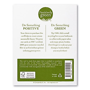 Compendium Positively Green 4-Pack of Thank You Cards - Gratitude