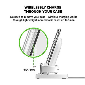 Belkin 3-In-1 Wireless Charging Station - Fast Wireless Charging For Apple Iphone 14, Iphone 13 & Iphone 12 Series & Apple Watch (All Series) - With Additional USB A Port For Multiple Devices (White)