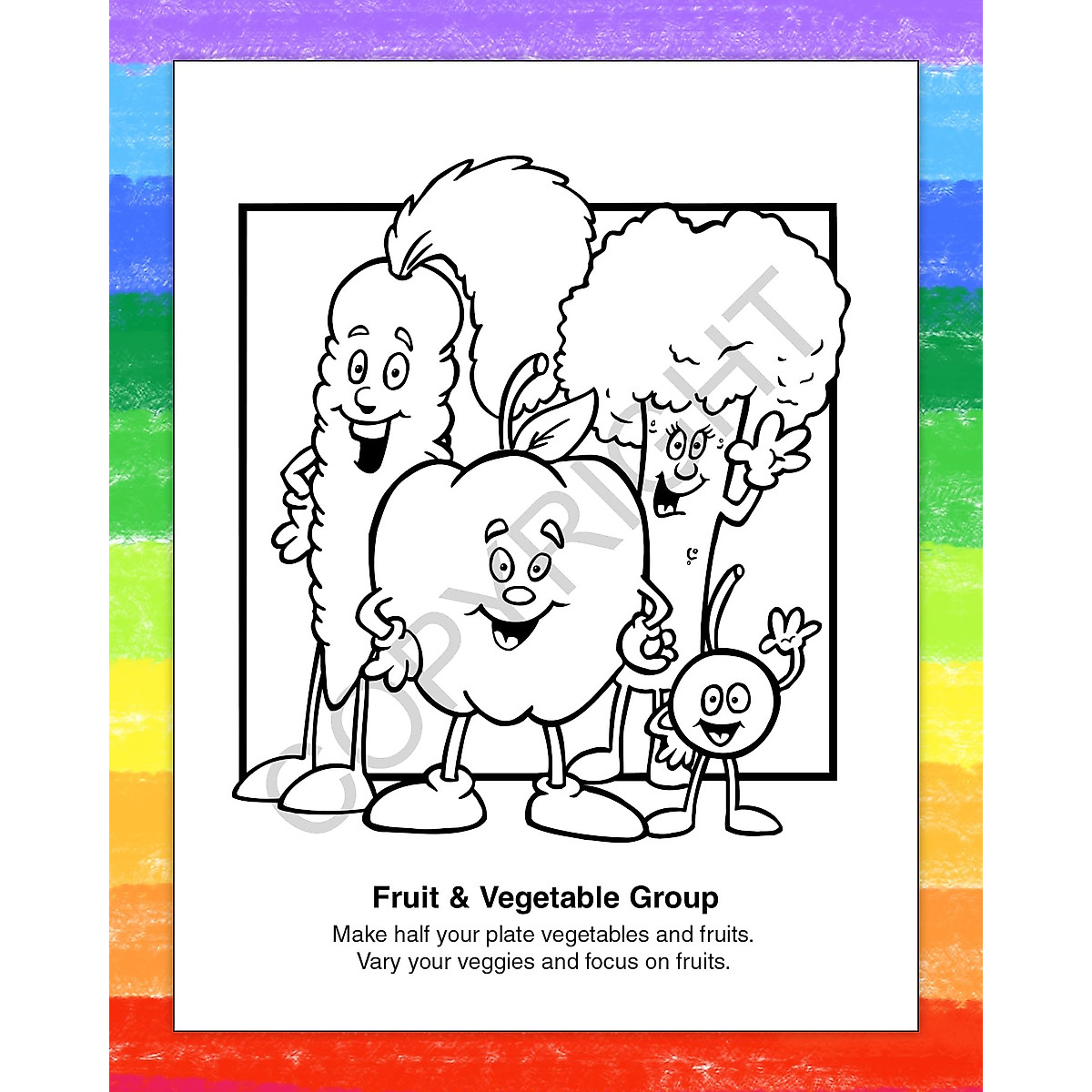 ZOCO - Eat Right, Eat Healthy - Educational Coloring Books (50 Bulk Pack, Without Crayons) - Learn Nutrition - Doctors, Nurse Handout - Games, Puzzles, Fun Activities for Kids