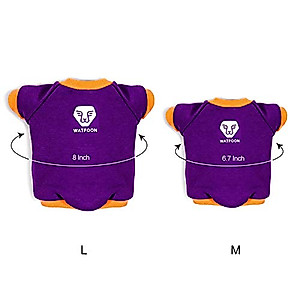 WATFOON Bearded Dragon Clothes Tank Accessories Costume Adjustable Reptile Hoodies Apparel Handmade Thermal Crew Warm Jacket for Skin Protection Photo Party Lizard Small Animal Gecko Chameleon(L)