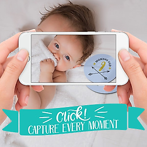 RubyRoo Baby Memory Book with Milestone Stickers - First 5 Years Photo Album Scrapbook for Baby Boy or Girl - Pregnancy Gift for Baby Shower, Gender Neutral Keepsake Newborn Record Book - Woodland