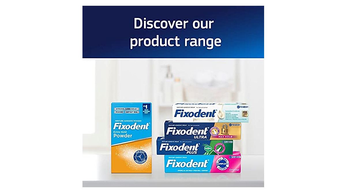 Fixodent Ultra Max Hold Denture Adhesive - All-Day Hold