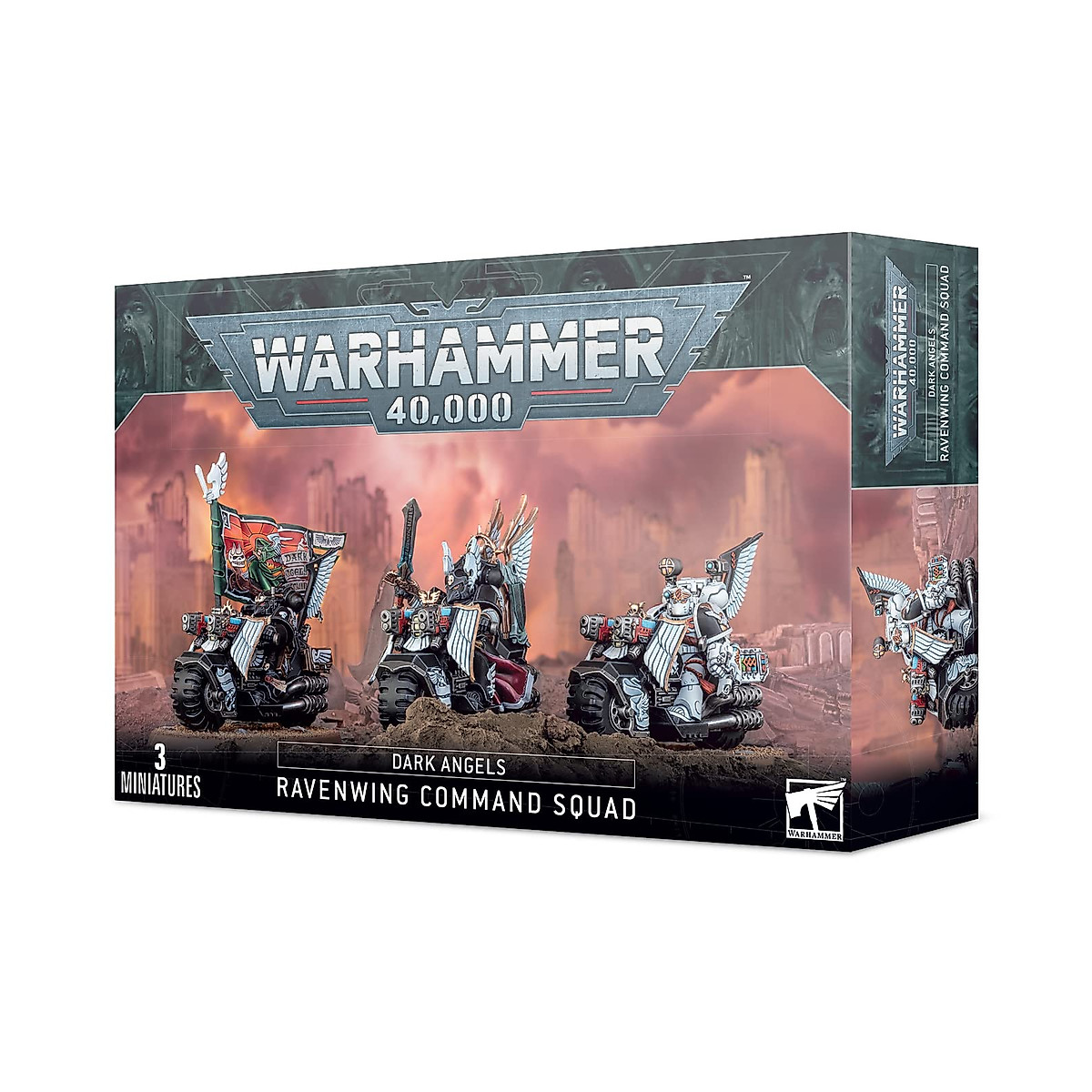 Games Workshop 99120101238" Dark Angels Ravenwing Command Squad Miniature