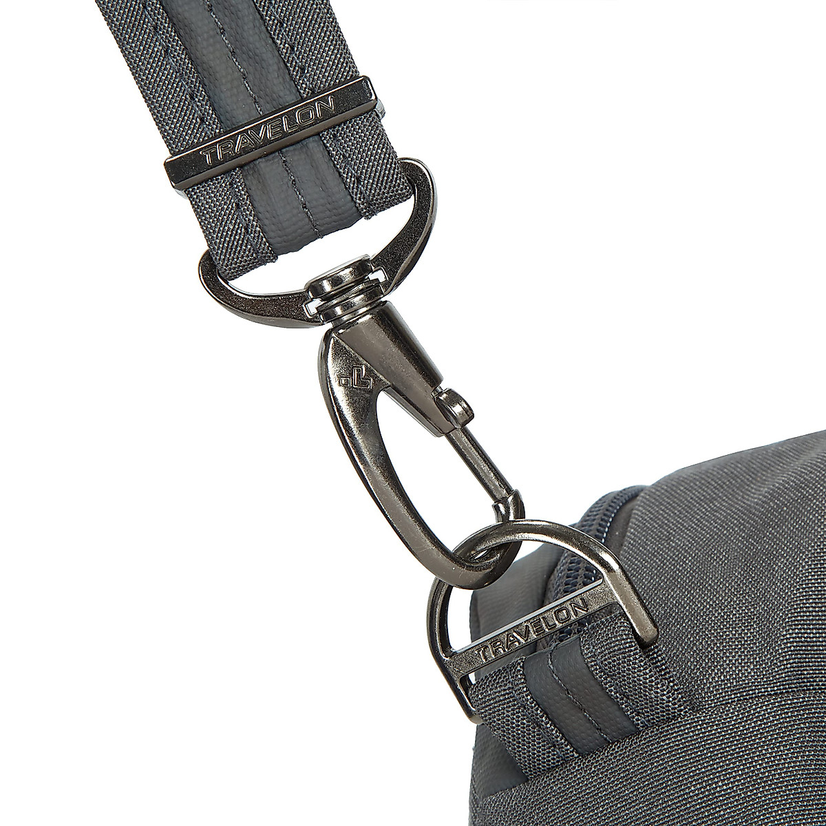Travelon Anti-Theft Metro Dome Crossbody, Gray Heather