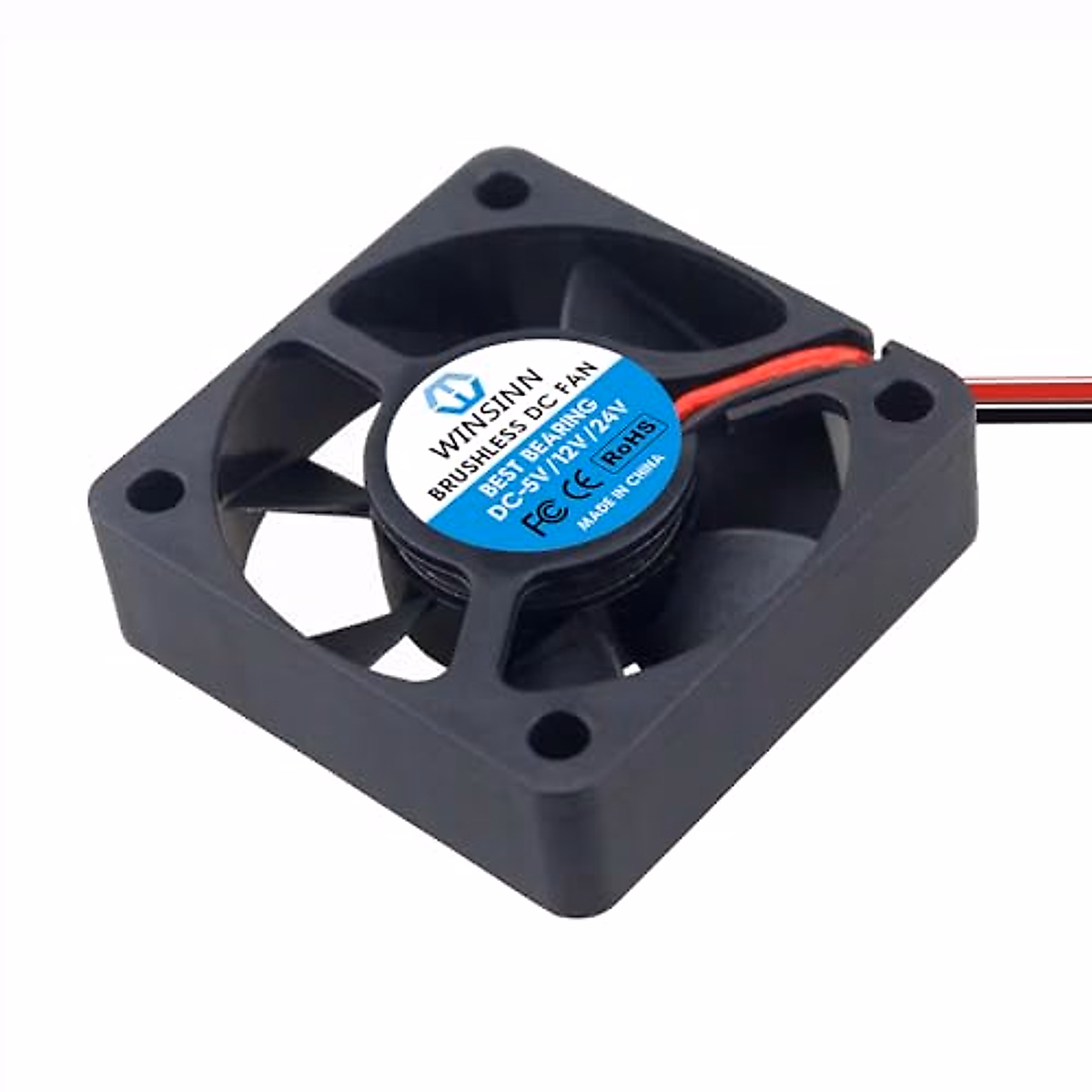 WINSINN 50mm Fan 24V Dual Ball Bearing Brushless 5015 50x15mm - High Speed (Pack of 4Pcs)