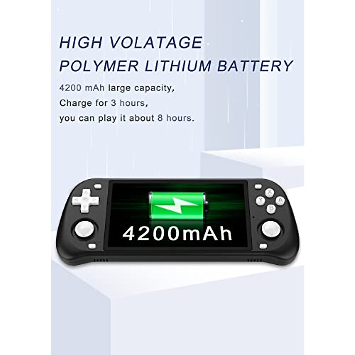 Powkiddy RGB10 MAX 2 Handheld Game Console, 5-Inch IPS Screen, 30000+ Retro Games, 4200mAh Battery, RK3326 Chip, Two-Player Online Games