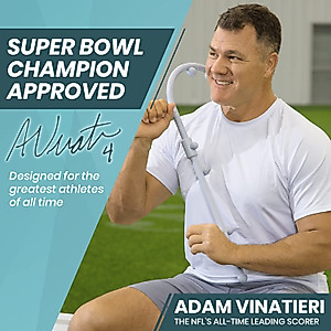 Vive Massage Cane Trigger Point - Self Massage Tool Hook with Interchangeable Heads for Shoulder, Neck, Upper and Lower Back Pain - Myofascial Release, Muscle Knot Remover and Fibromyalgia Relief