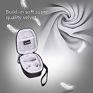 LTGEM Hard Case for Beats by Dre Powerbeats High-Performance/Powerbeats 3 / BeatsX/Beats Flex Wireless Earphones - Travel Protective Carrying Storage Bag with Carabiner-Black (Sale Case Only)