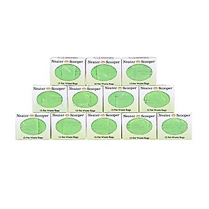 Neater Pet Brands Neater Scooper Scoop-to-Bag Cat Litter System Refill Bags (180 Count, Green)