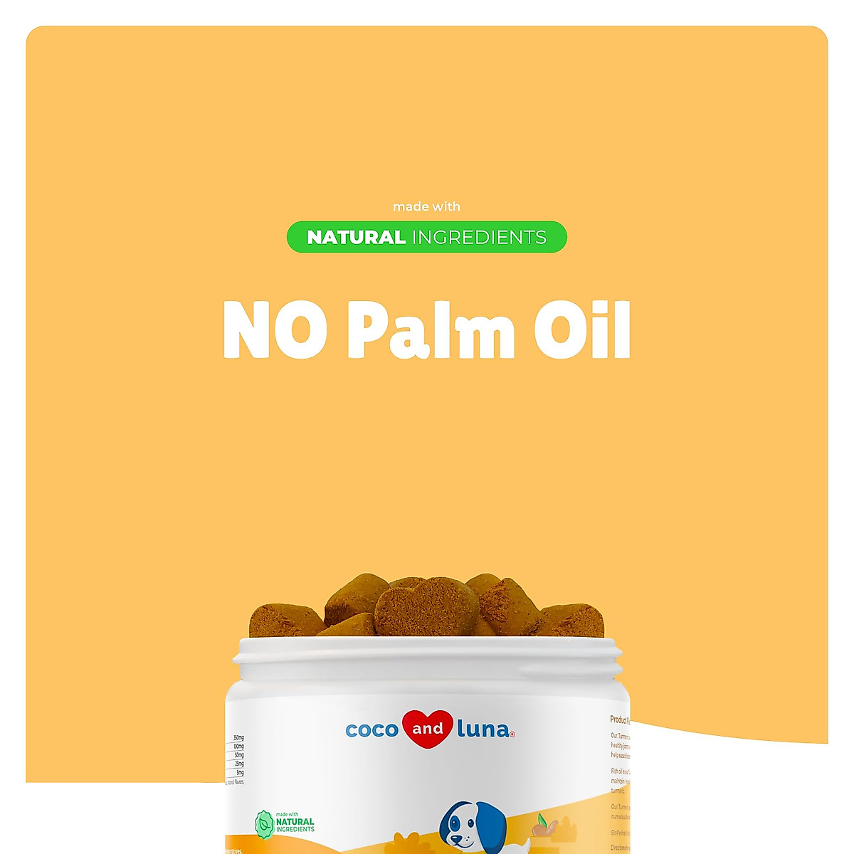 Turmeric Curcumin for Dogs - 90 Soft Chews - with Collagen, BioPerine and Fish Oil - Hip & Joint Support, Ease Inflammation, Antioxidant, Cardiovascular & Liver Support.