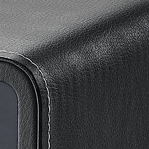 Sangean WR-15BK AM/FM Table Top Wooden Radio, Black Leatherette (Renewed)