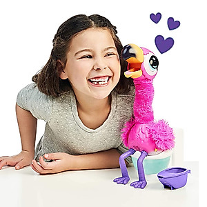 Little Live Pets Gotta Go Flamingo | Interactive Plush Toy That Eats, Sings, Wiggles, Poops and Talks (Batteries Included) | Reusable Food. Ages 4+, Multicolor (26222)