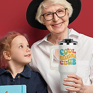 Mothers Day Gifts for Grandma, Cool Grandma Club Tumbler 40Oz - Grandmother Coffee Mugs, Gifts Ideas for Grandmas, Grammy, Granny, Nana, Gigi, Mimi, Mamaw - Grandmother Birthday Gift, Grandmy Cup