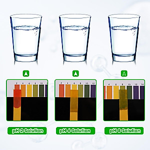 Handepo 50 Pack pH Test Strips 1-14 Universal pH Test Paper Full Range Litmus Test Paper Strips pH Test 4000 Strips for Teaching, Student, Chemistry Experiment, Saliva Urine Water Soil