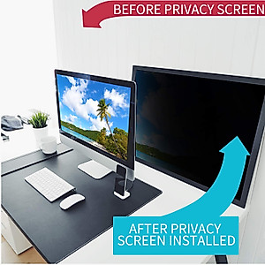 24''W Inch Privacy Screen Filter for Desktop Computer Widescreen Monitor - Anti-Glare, Blocks 96% UV,Anti-Scratch with 16:10 Aspect Ratio