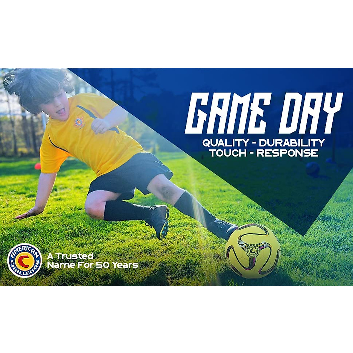 American Challenge Brasilia Soccer Ball (Blueberry, 5)