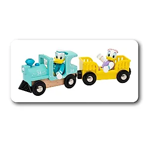 Ravensburger BRIO 32292 Disney Mickey's Deluxe Wooden Railway Set | Wooden Toy Train Set for Kids Age 3 and Upin