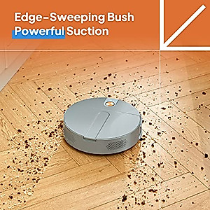 LIGHT 'N' EASY Robot Vacuum Automatic Emptying, Ultra-Quiet, Ultra-Thin, Auto-Charging Robotic Vacuum Cleaner, Good for Pet Hair, Low-Pile Carpets, Hard Floors