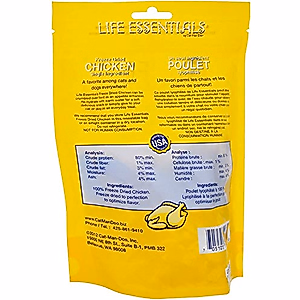 Life Essentials by Cat-Man-Doo 3 Pack of Freeze Dried Chicken Treats for Dogs and Cats, 2 Ounces Each, Single Ingredient, Made in The USA