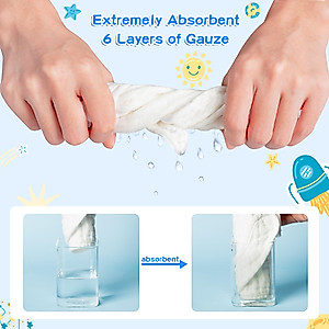 GROBRO7 8Pcs Muslin Baby Bibs White Soft Cotton Adjustable Snap Drool Bib Absorbent Breathable Feeding Bibs Machine Washable Burp Cloths for 0-24 Months Unisex Newborn Toddler Infant Teething Drooling