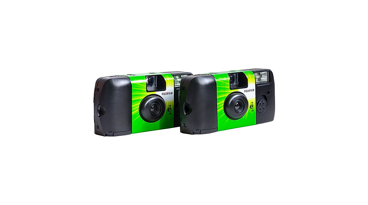 Fujifilm QuickSnap Flash 400 One-Time-Use Camera 2 Pack | Easy & Portable