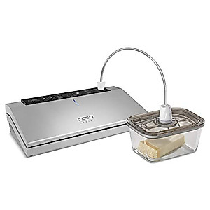 Caso Design VG 3000 3-Piece Food Vacuum Canister Set with Food Management App, small