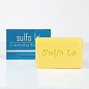 Sulfo-Lo Cleansing Bar Soap with Sulfur for Face and Body, 3.5 Ounce