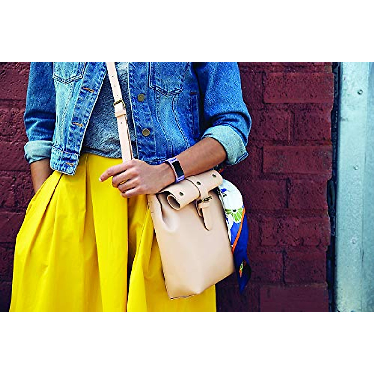 Fitbit Charge 3 Accessory Band, Official Fitbit Product, Sport, Black, Small