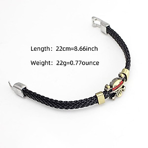 Aufruh One Piece Bracelet Pirate Wristband Anime Bracelets Accessories Anime Fan Bangles Jewelry Cosplay Prop Accessories Anime Bracelet Cuff Bangle Wrist Belt Jewelry Gift