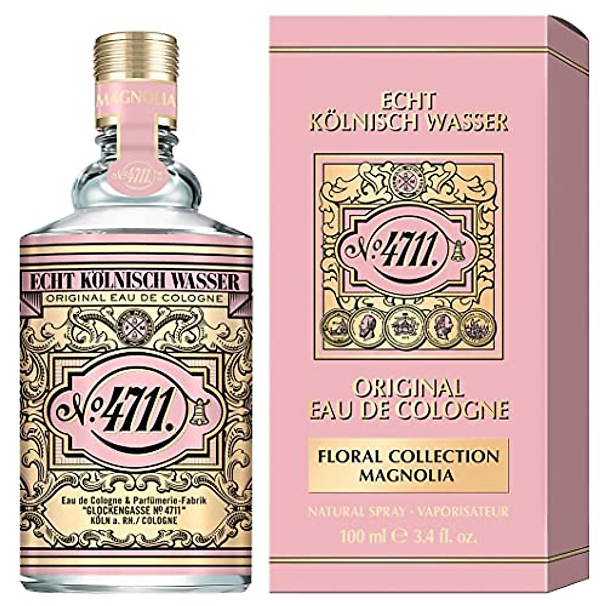 4711 Floral Collection Magnolia by Muelhens for Women - 3.4 oz EDC Spray