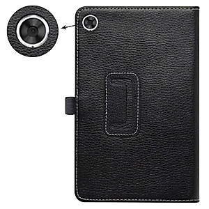Bige for Lenovo Tab M8 Tablet Case - PU Leather Folio 2-Folding Stand Cover for Lenovo Tab M8 8" Tablet, Black