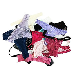 jooniyaa Women Variety of Underwear Pack T-Back Thong G-String Panties（20pcs,M）