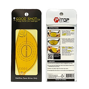 HYOJATEM Good Shot Film | Golf Impact Tape | Reusable Driver Face Sticker | Sweet Spot Accuracy Diagnosis | Self-Teaching Consistency Analysis | 8 Pcs per Pack (1)