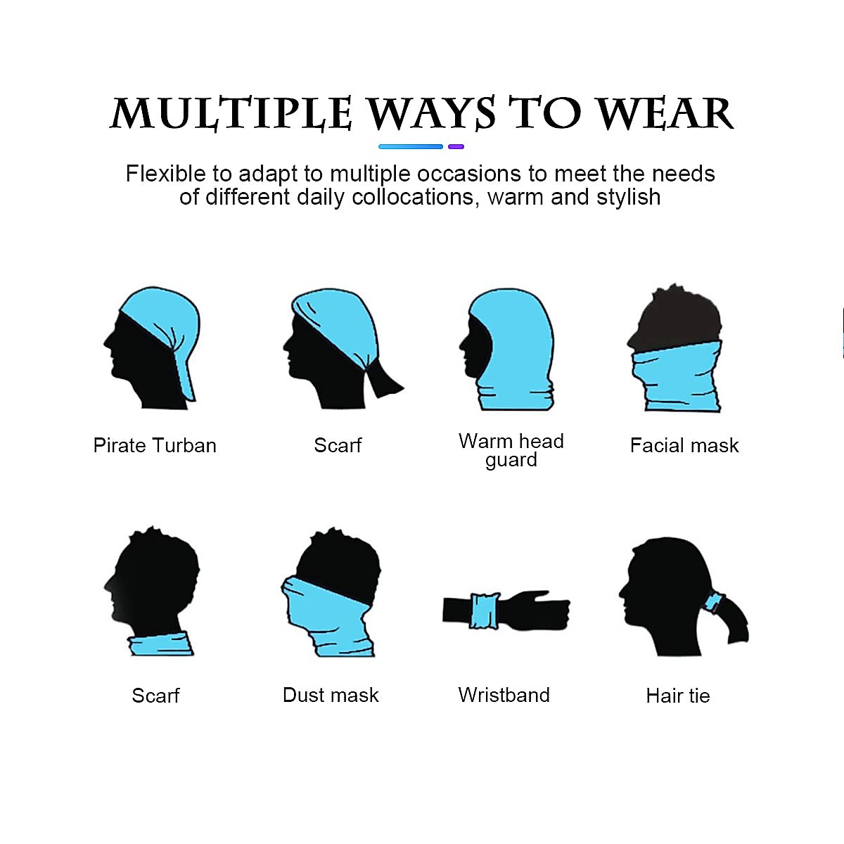 Balaclava Ski Mask, Face Full Coverage Mask for Men Women, Cold Weather Wind Sun UV Rays Dust Protection for Skiing, Snowboarding, Cycling, Hiking, Outdoor Activities, Car Accessories Black