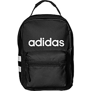 adidas Unisex Santiago Insulated Lunch Bag, Black/White, ONE SIZE