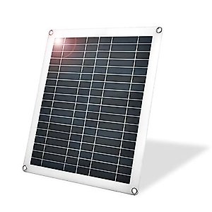20W Flexible Solar Panel,New Waterproof Flexible Polycrystalline Solar Panel Charger Outdoor para barcos, autocaravanas, caravanas y sistemas de desagüe