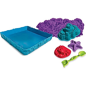 Kinetic Sand - Sandcastle Set with 1lb of Kinetic Sand and Tools and Molds (Color May Vary)