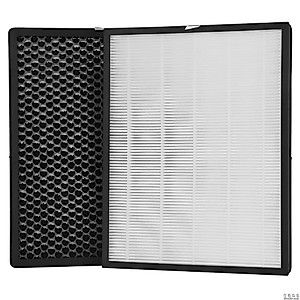 2 Packs Alexapure Breeze Filter Replacement Set Compatible with AP-B102, 3049 Air Cleaner Purifier, 2 H13 Ture HEPA Filters and 2 Activated Carbon Filters
